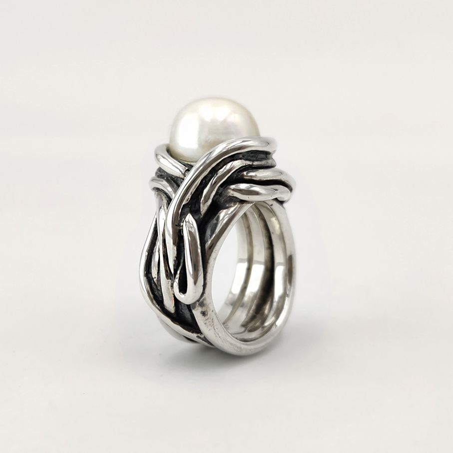 Anello India con perla - Pietrasalata